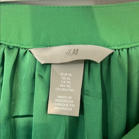 H&M | Dresses | Hm Green Midi Sundress With Flutter Sleeves And Sailor ...